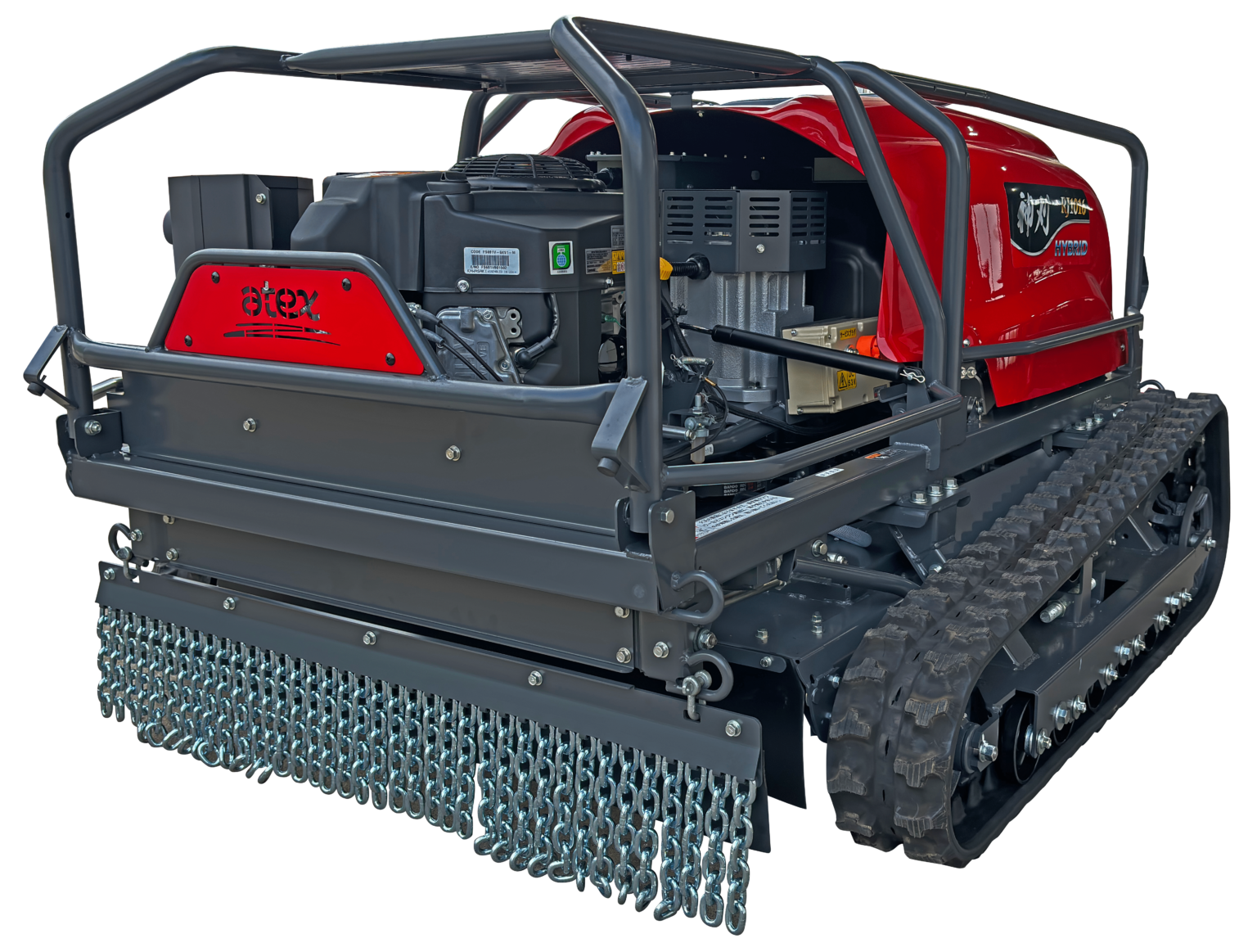 ハイブリッドラジコン草刈機「神刈」プロ仕様RJ1016 発売開始！ | 【株式会社アテックス】電動車いす・動力運搬車・農業関連機械・省力化機械